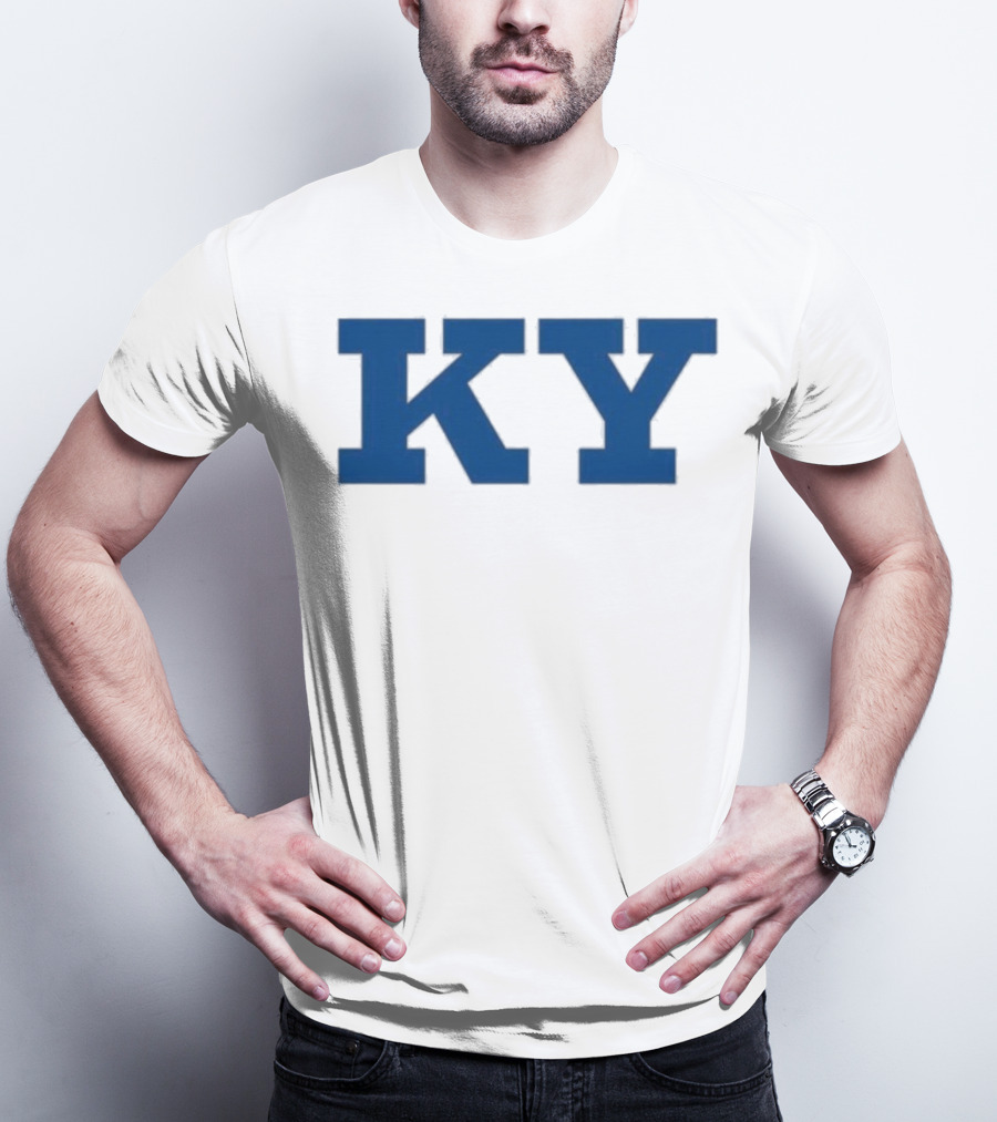 Kentucky KY Bold Blue Letters Iconic State Pride T-Shirt
