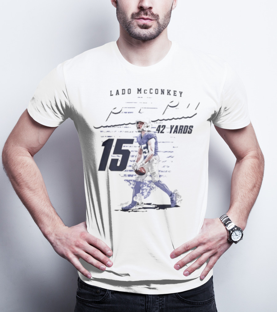 Ladd McConkey Punt Return 42 Yards 15 T-Shirt