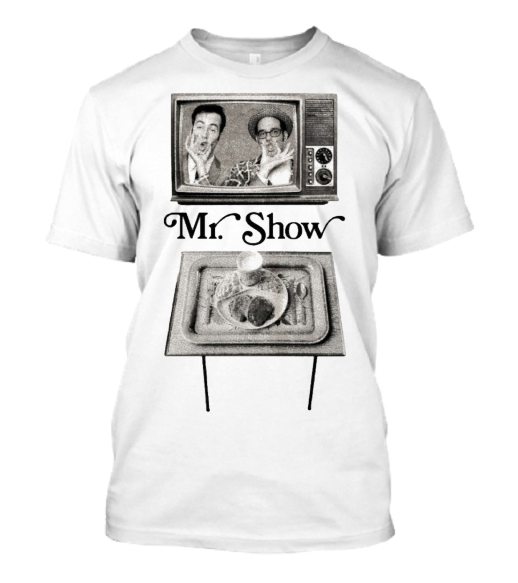 Mr. Show Vintage TV Dinner Tray Illustration T-Shirt