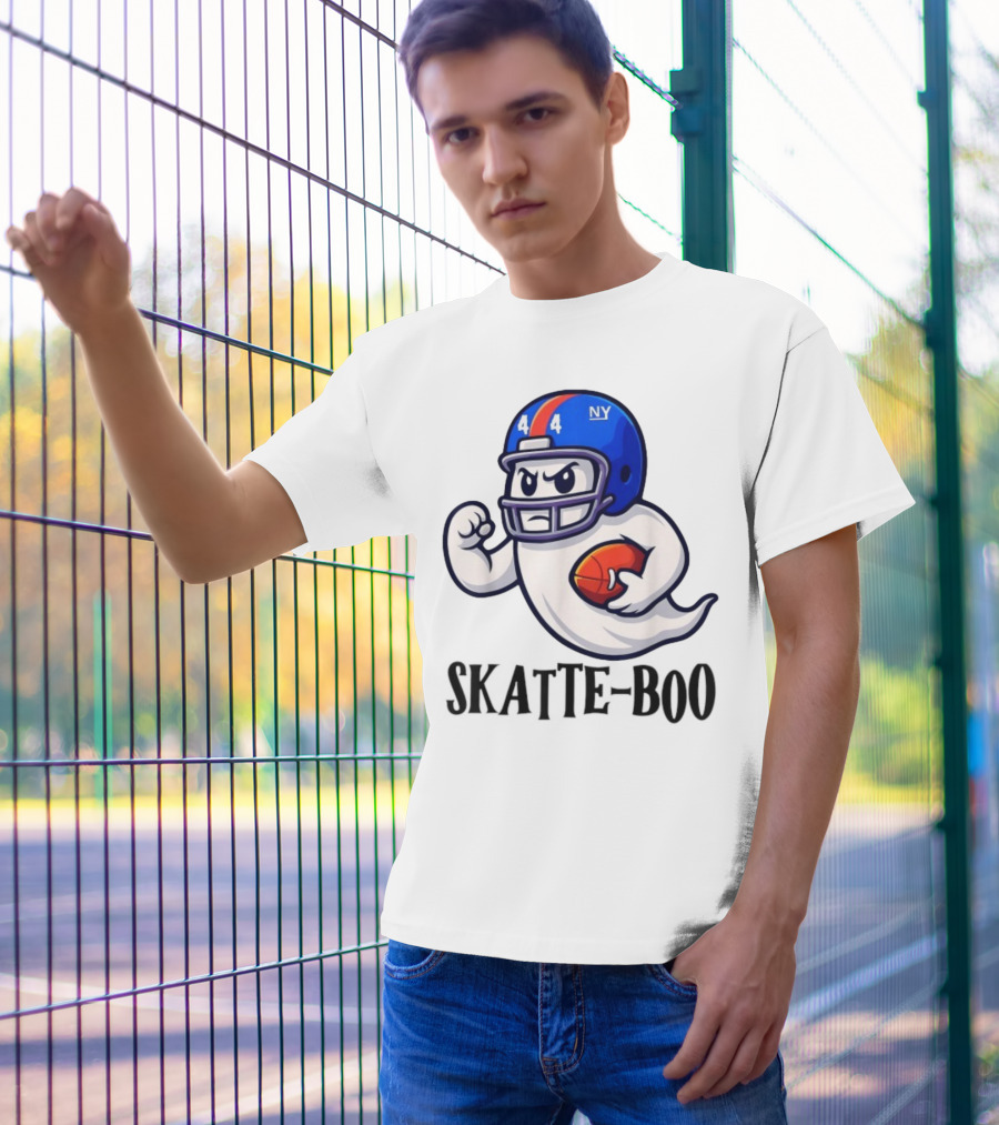 New York Giants Skatte-Boo Ghost Halloween Football Spirit T-Shirt