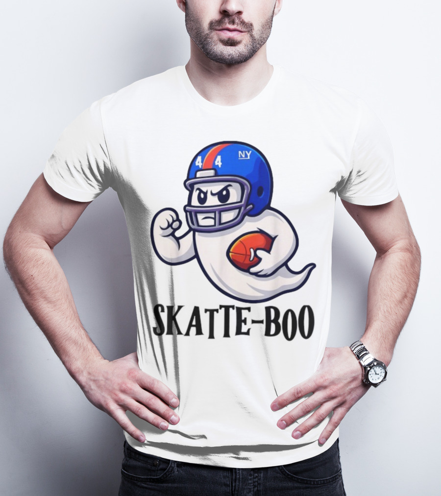 New York Giants Skatte-Boo Ghost Halloween Football Spirit T-Shirt