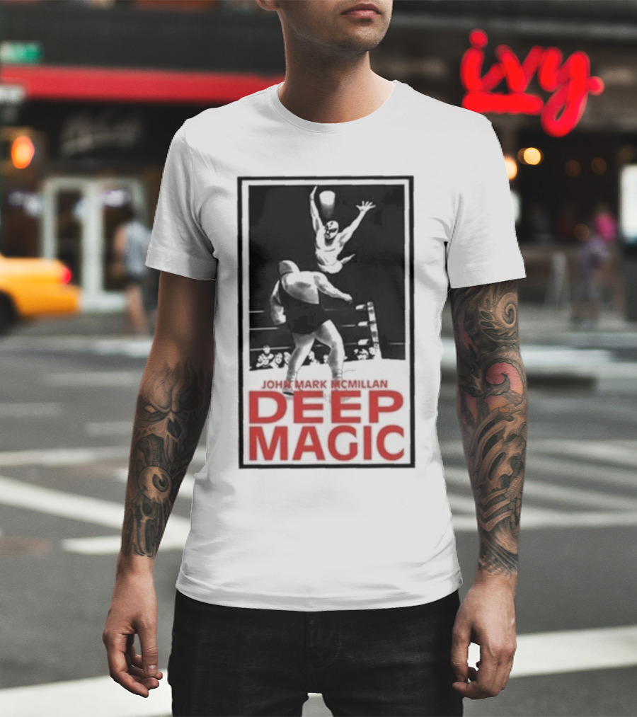 John Mark McMillan Deep Magic Wrestling Illustration T-Shirt