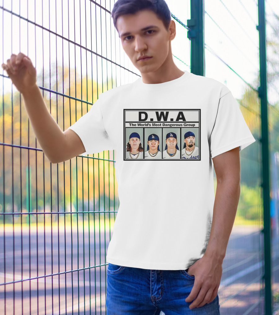 Los Angeles Dodgers D.W.A The World’s Most Dangerous Group T-Shirt
