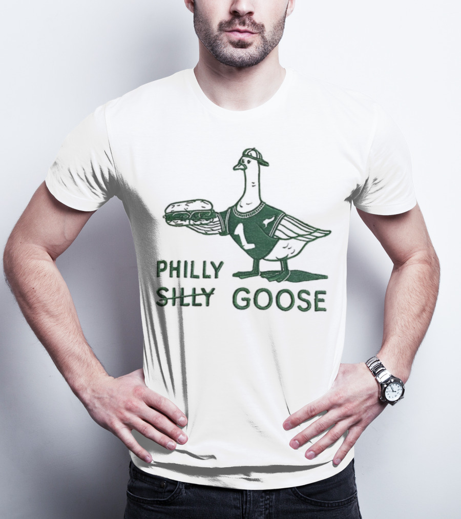 Philly Silly Goose Philadelphia Phillies Eagles T-Shirt