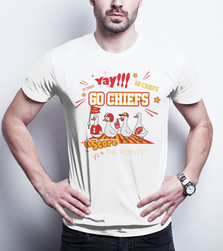 Yay Go Chiefs Score The Points Go Team Yay 2025 T-Shirt
