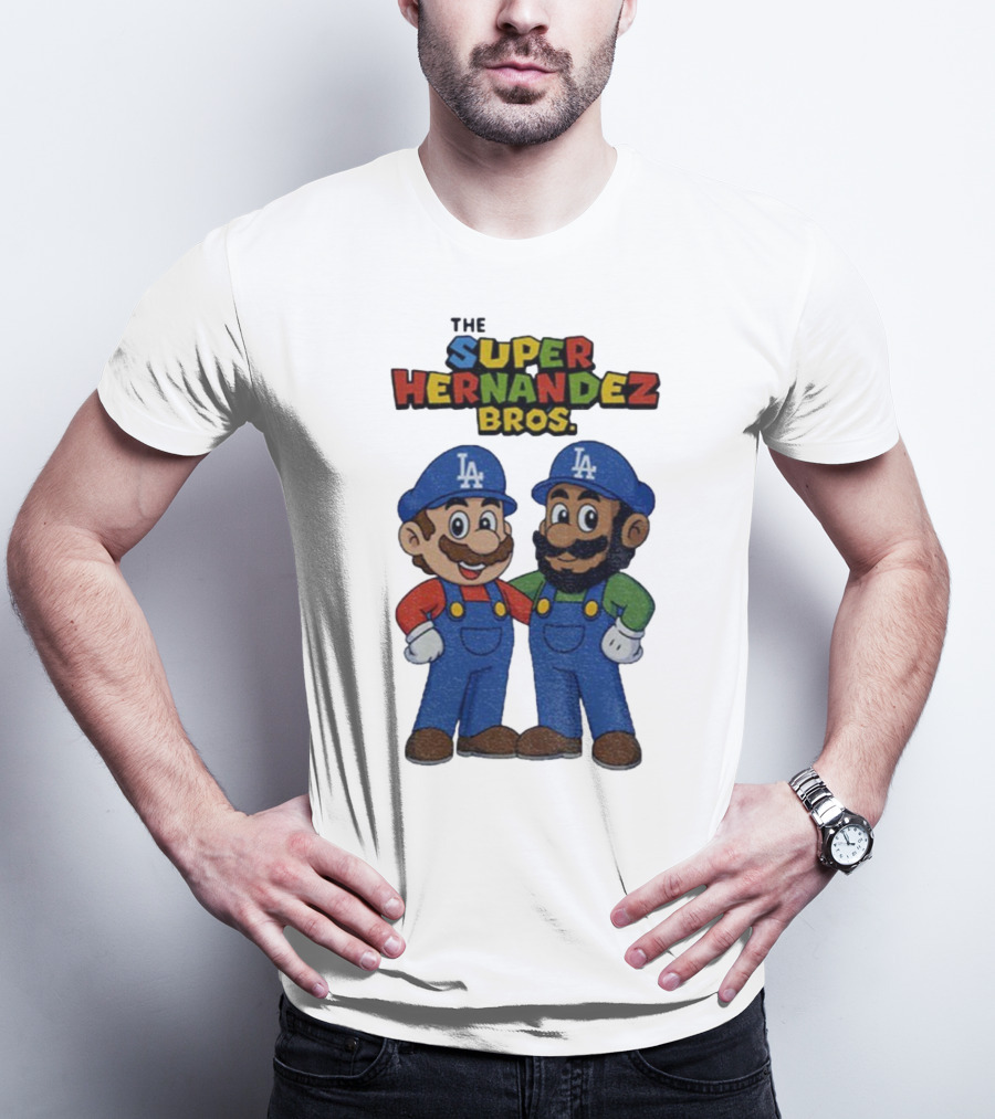 The Super Hernandez Bros LA Baseball Theme T-Shirt