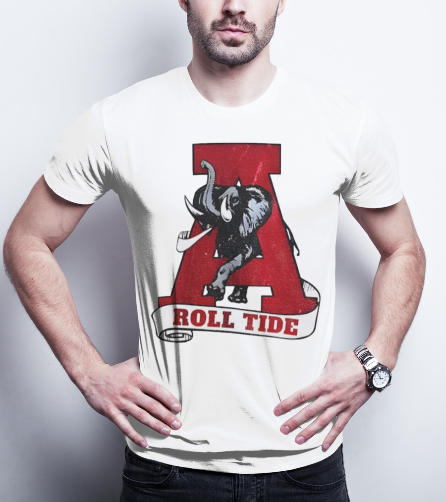 Vintage Roll Tide Alabama Crimson Tide Elephant Retro A T-Shirt