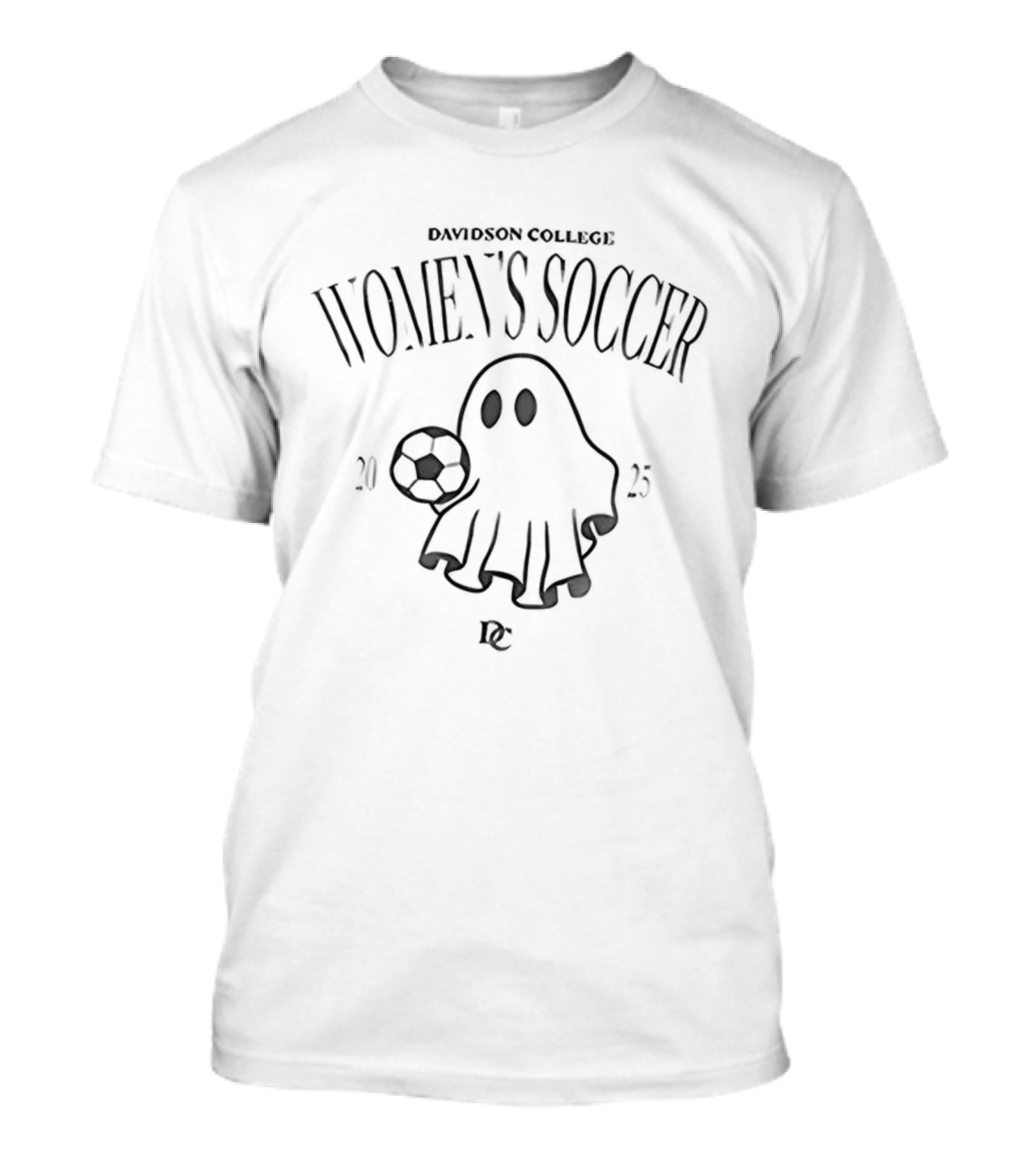 Davidson College Women's Soccer Ghost 2025 T-Shirt
