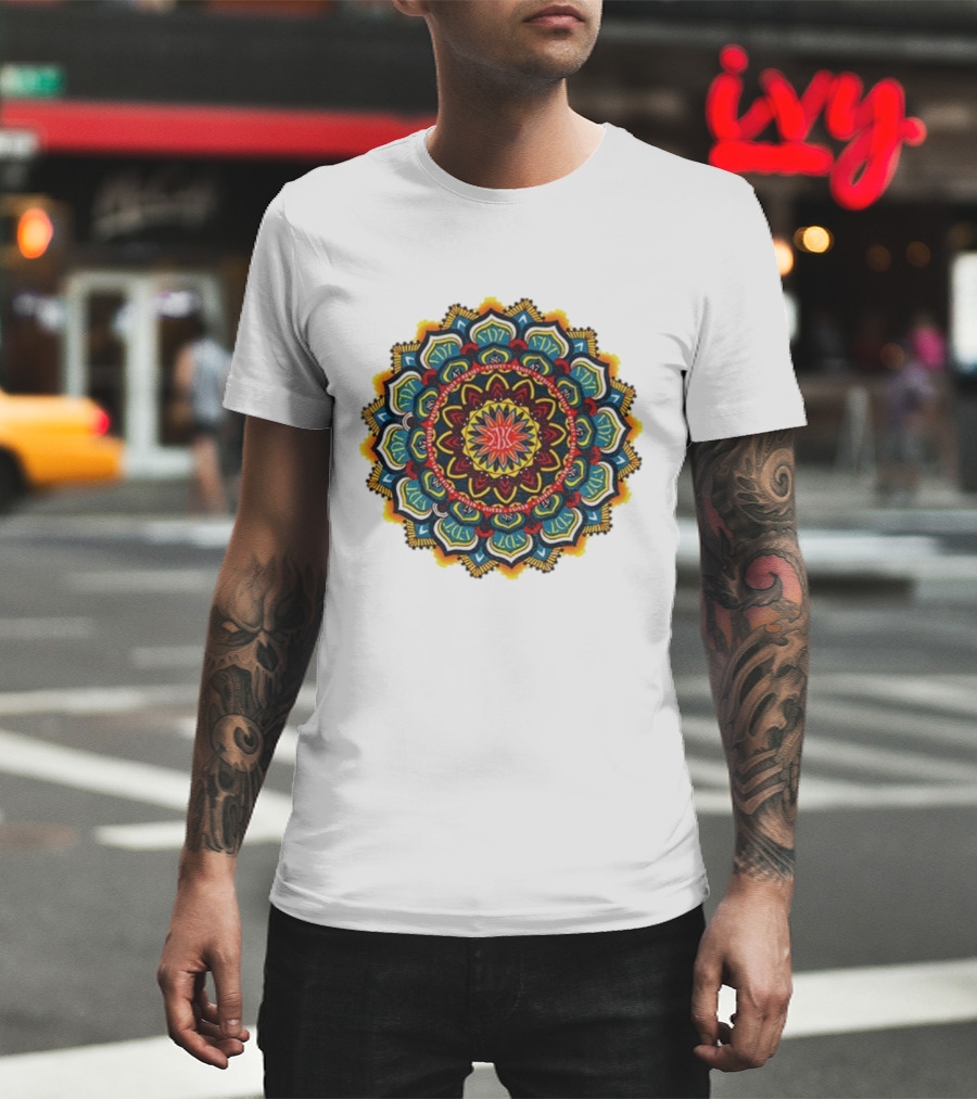 Mandala FDT Anti Trump Feminist Flower Pattern T-Shirt