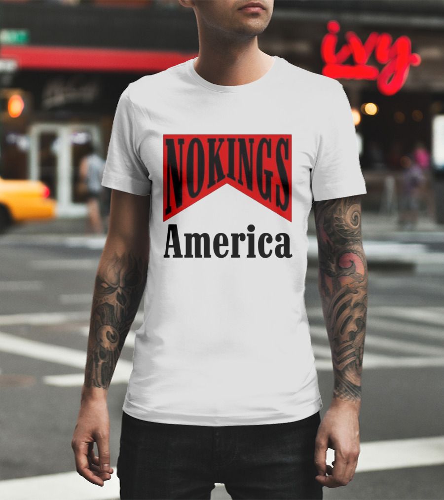 NOKINGS America Medicine Packaging Sarcastic Fashion T-Shirt