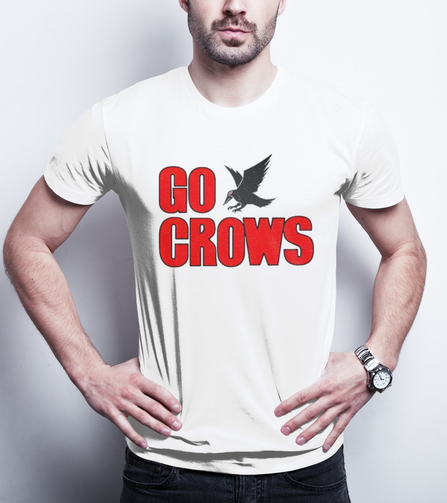 Tom Welling Go Crows Football Enthusiast Ravens Team Spirit T-Shirt