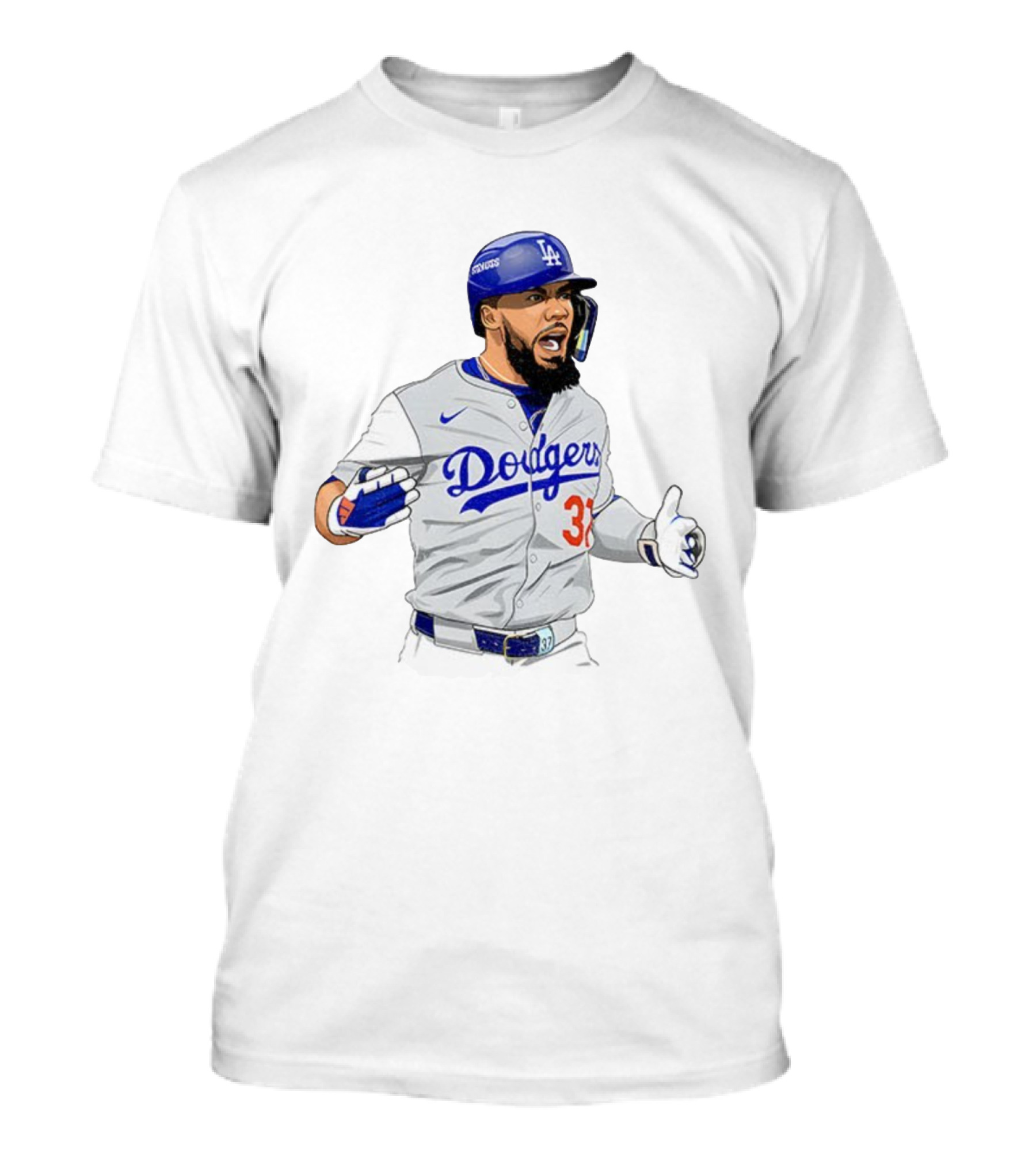 Dodgers Teoscar Hernández Baseball Los Angeles Signature Edition T-Shirt