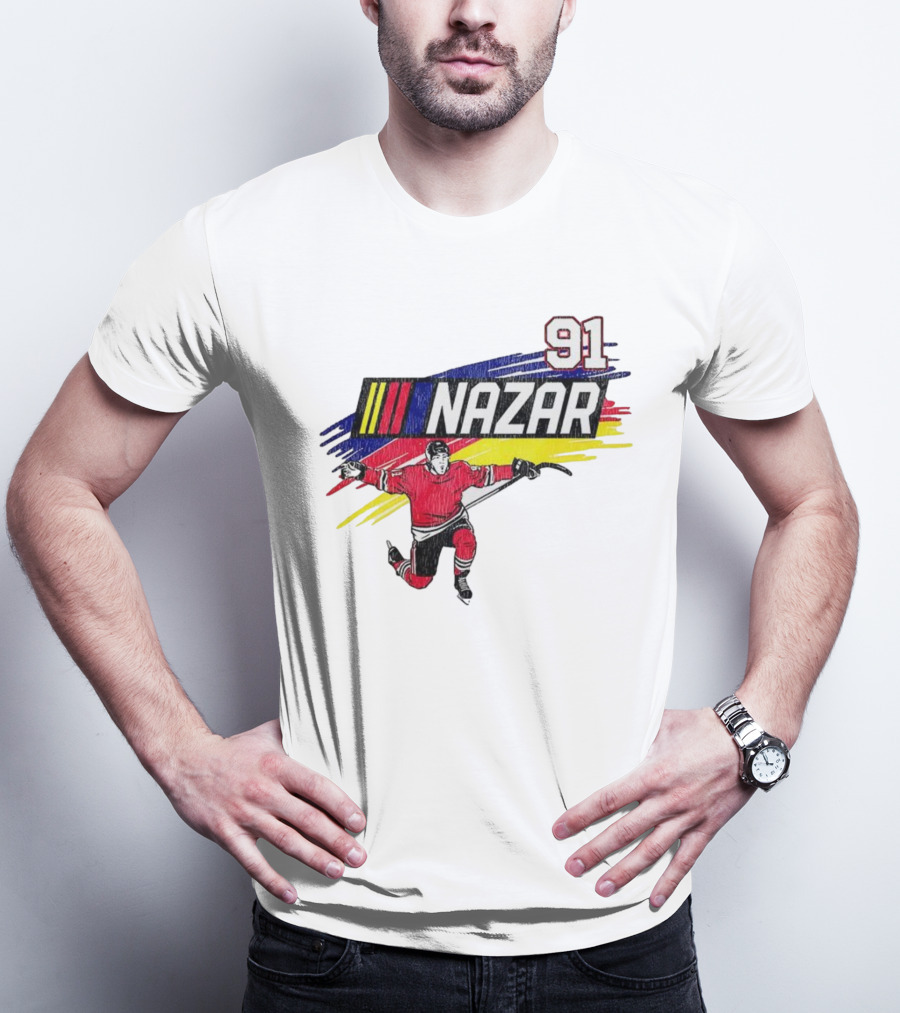 Chicago Blackhawks Nazar 91 Hockey Team Player Sportswear T-Shirt