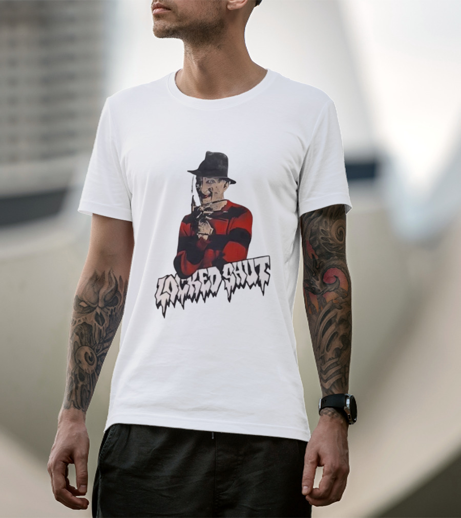 Freddy Krueger Locked Shut Nightmare Horror Character T-Shirt