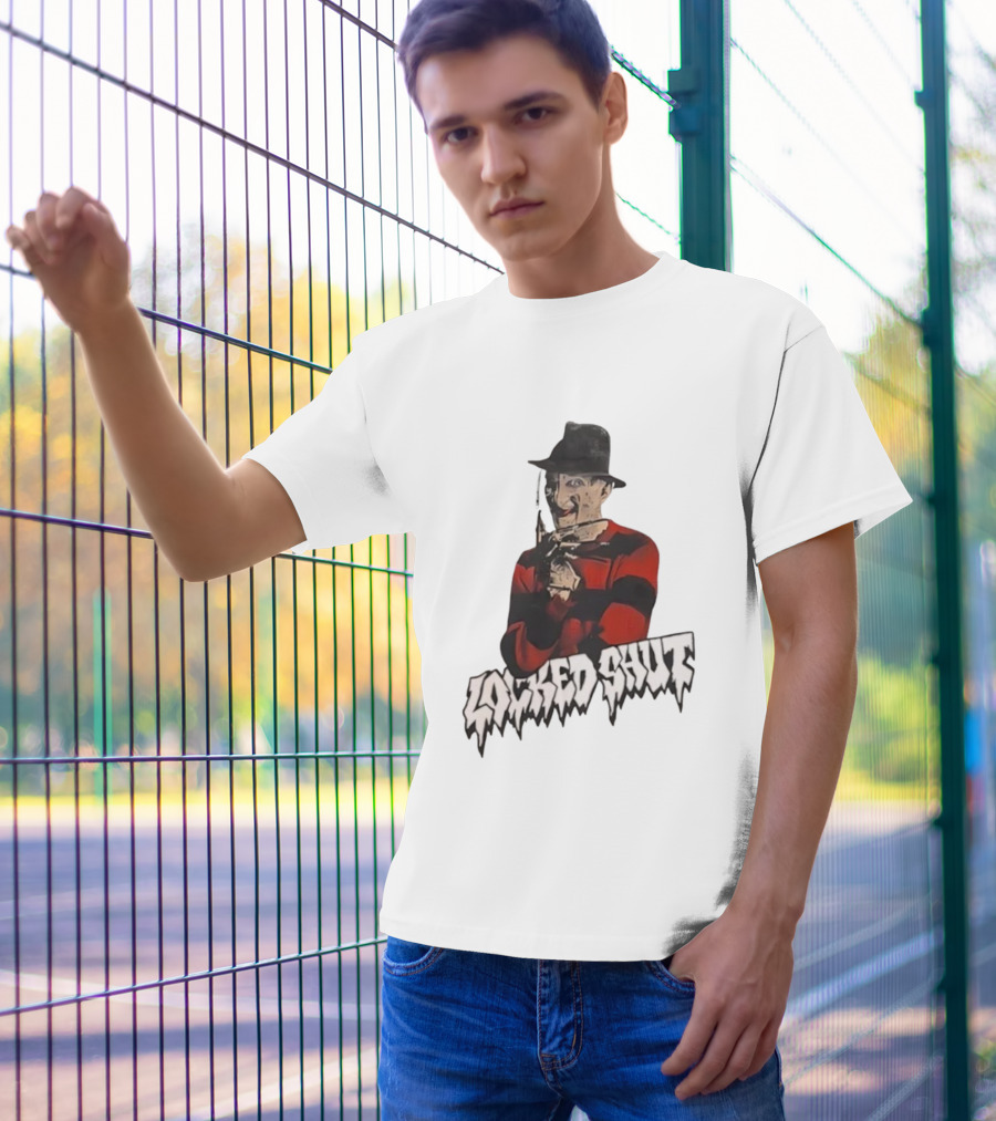 Freddy Krueger Locked Shut Nightmare Horror Character T-Shirt