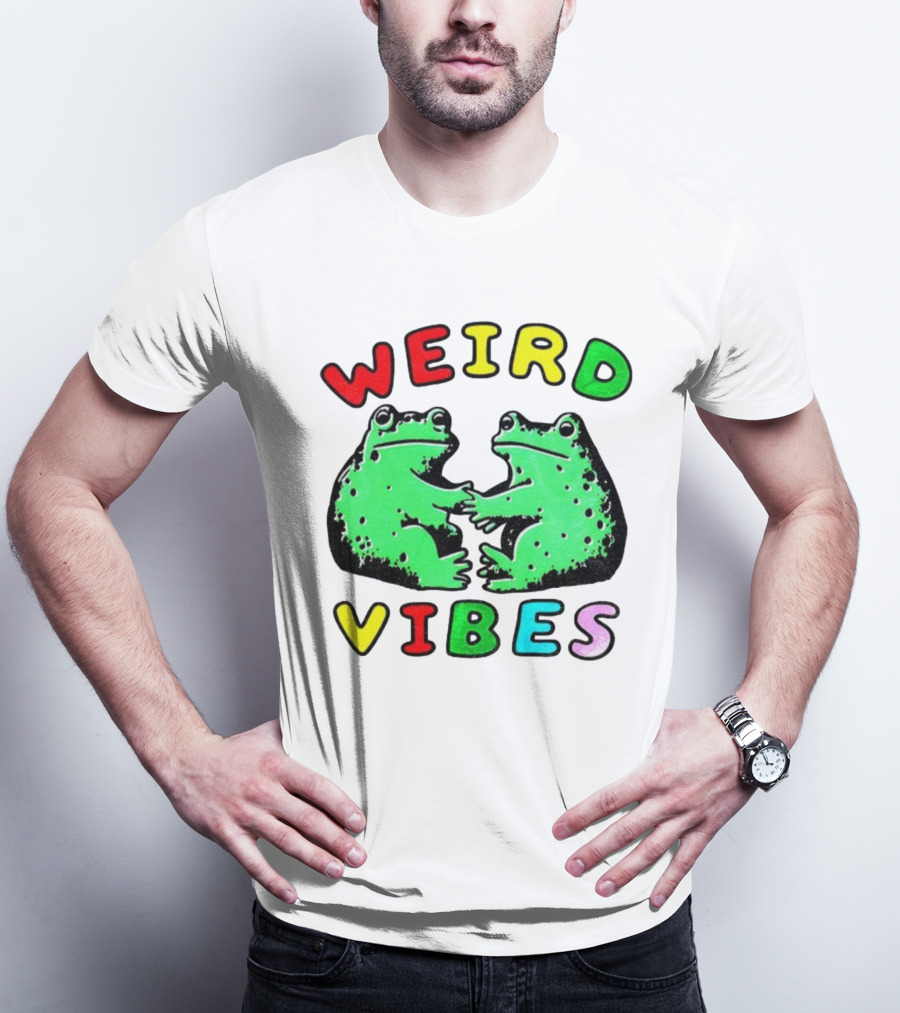Weird Vibes Funny Frog Cottagecore Toad T-Shirt