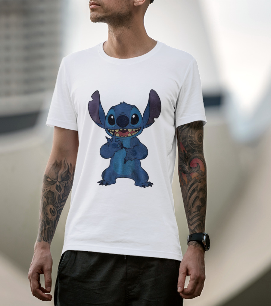 Six Seven 6 7 Meme Funny Stitch Hands Character T-Shirt