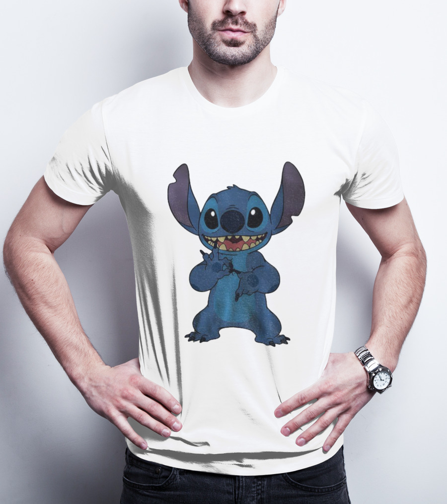 Six Seven 6 7 Meme Funny Stitch Hands Character T-Shirt