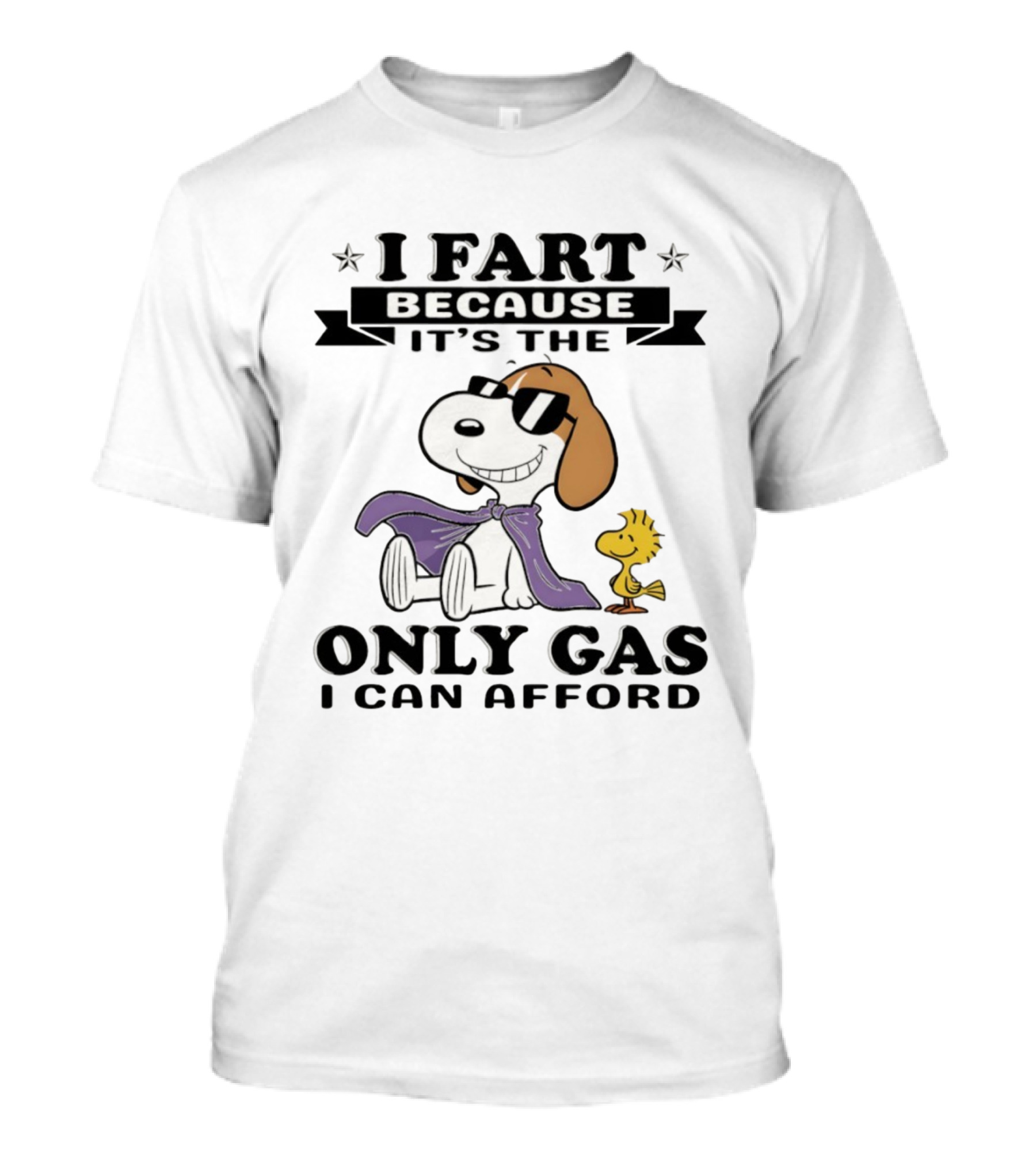 Snoopy Woodstock I Fart Because It’s The Only Gas I Can Afford T-Shirt