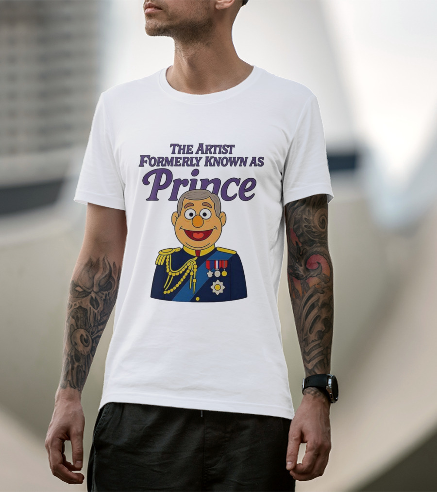 The Artist Formerly Known As Prince Andrew Caricature Royal Cartoon T-Shirt