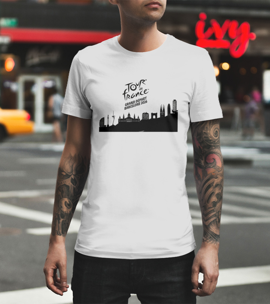 Tour De France Grand Depart Barcelone 2026 Skyline T-Shirt