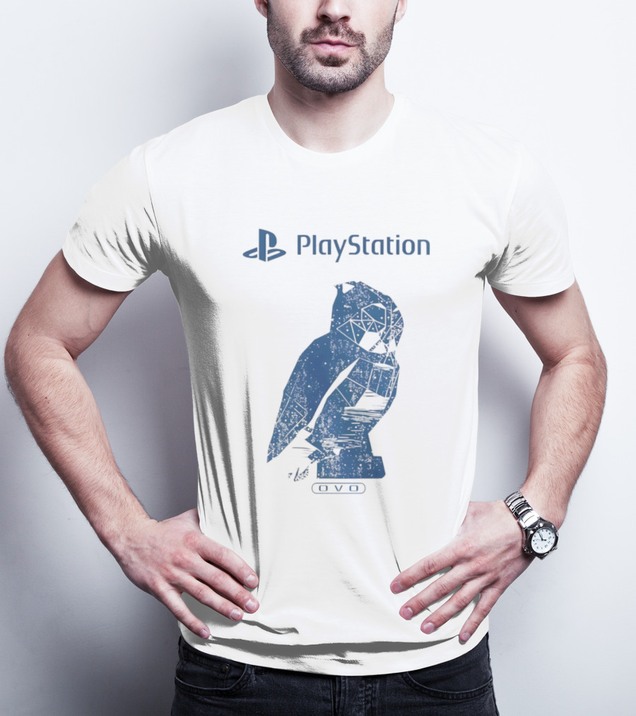 PlayStation OVO Collaboration Owl Logo T-Shirt