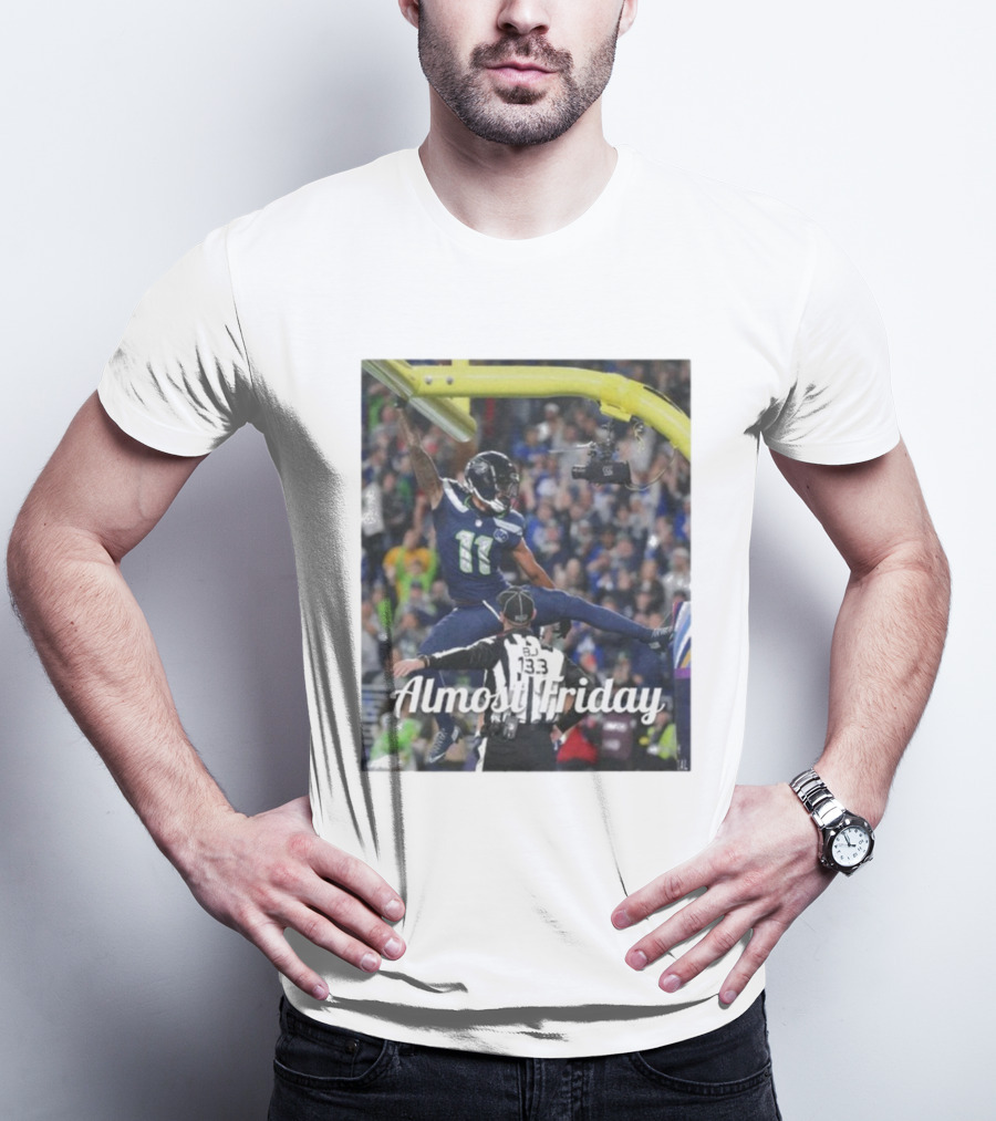 Almost Friday Jaxon Smith-Njigba Touchdown Celebration Seahawks Football T-Shirt