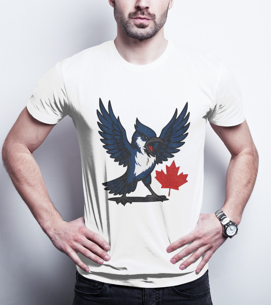 Toronto Blue Jays Canadian Blue Jay Go Jays Maple Leaf T-Shirt
