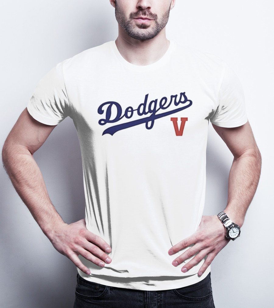 Los Angeles Dodgers V BTS Tae Hyung 95 Baseball Collaboration T-Shirt
