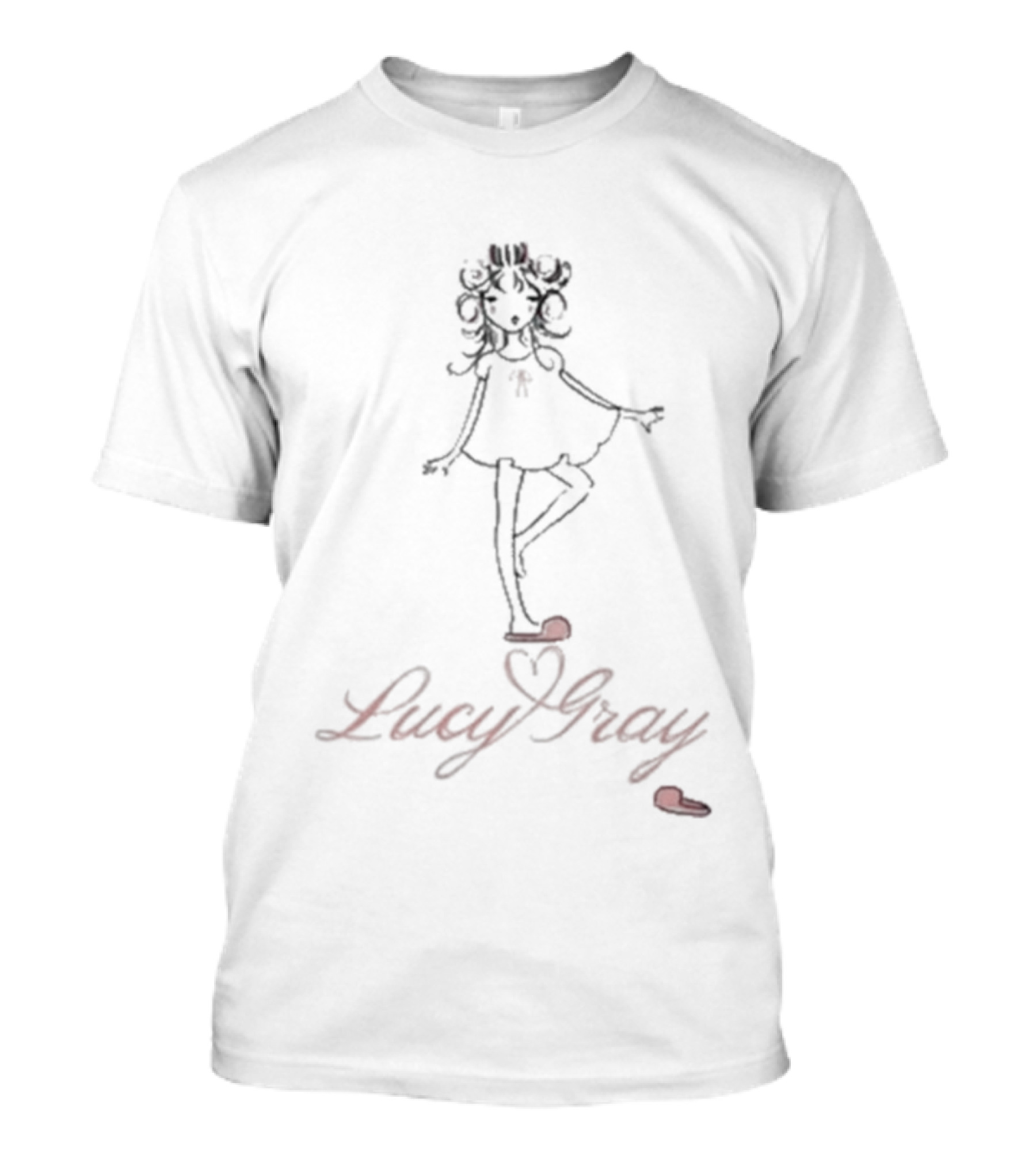 Lucy Gray Heart Doll Illustration T-Shirt