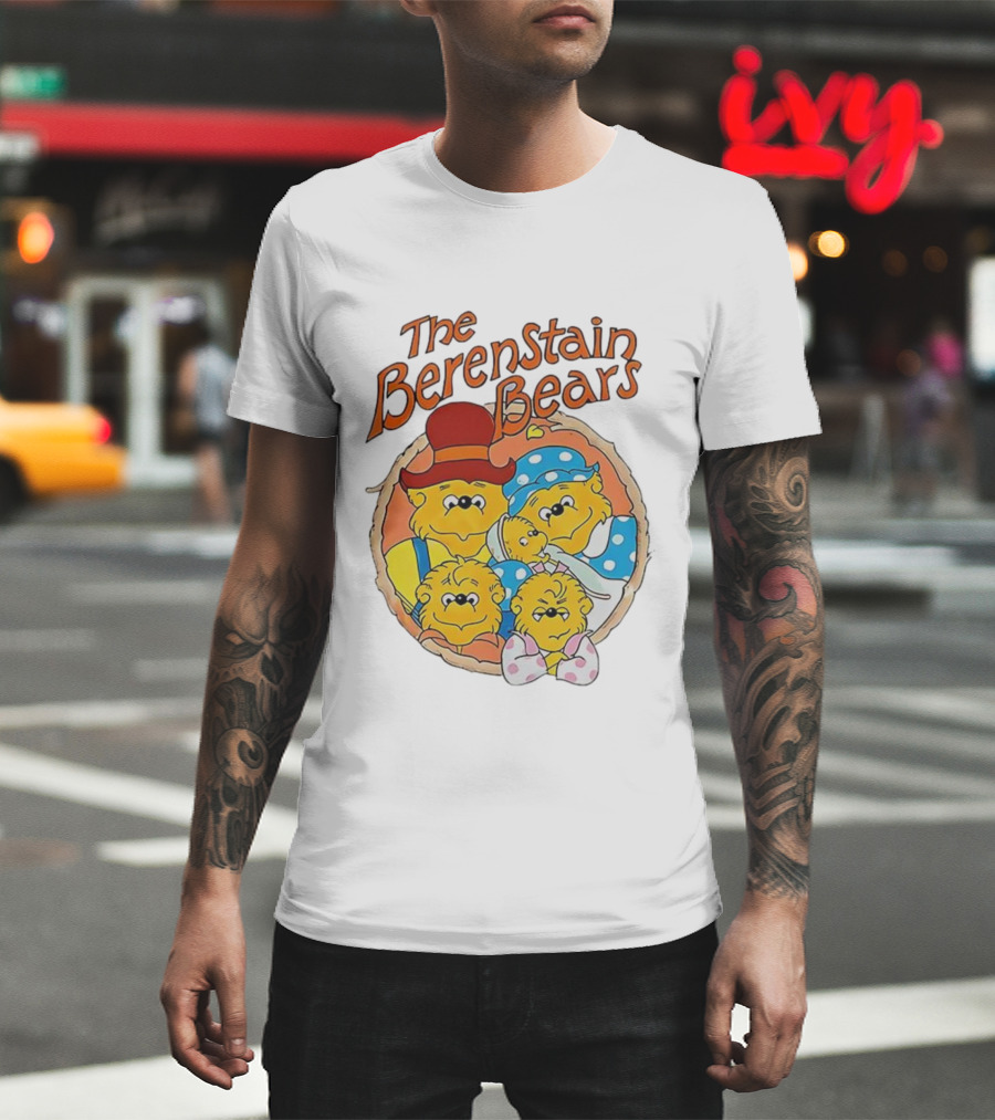 The Berenstain Bears Family Cartoon Nostalgia Vintage Style T-Shirt