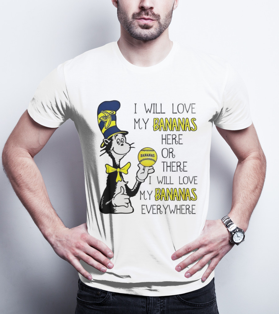 The Cat In The Hat Bananas Love My Bananas Everywhere T-Shirt