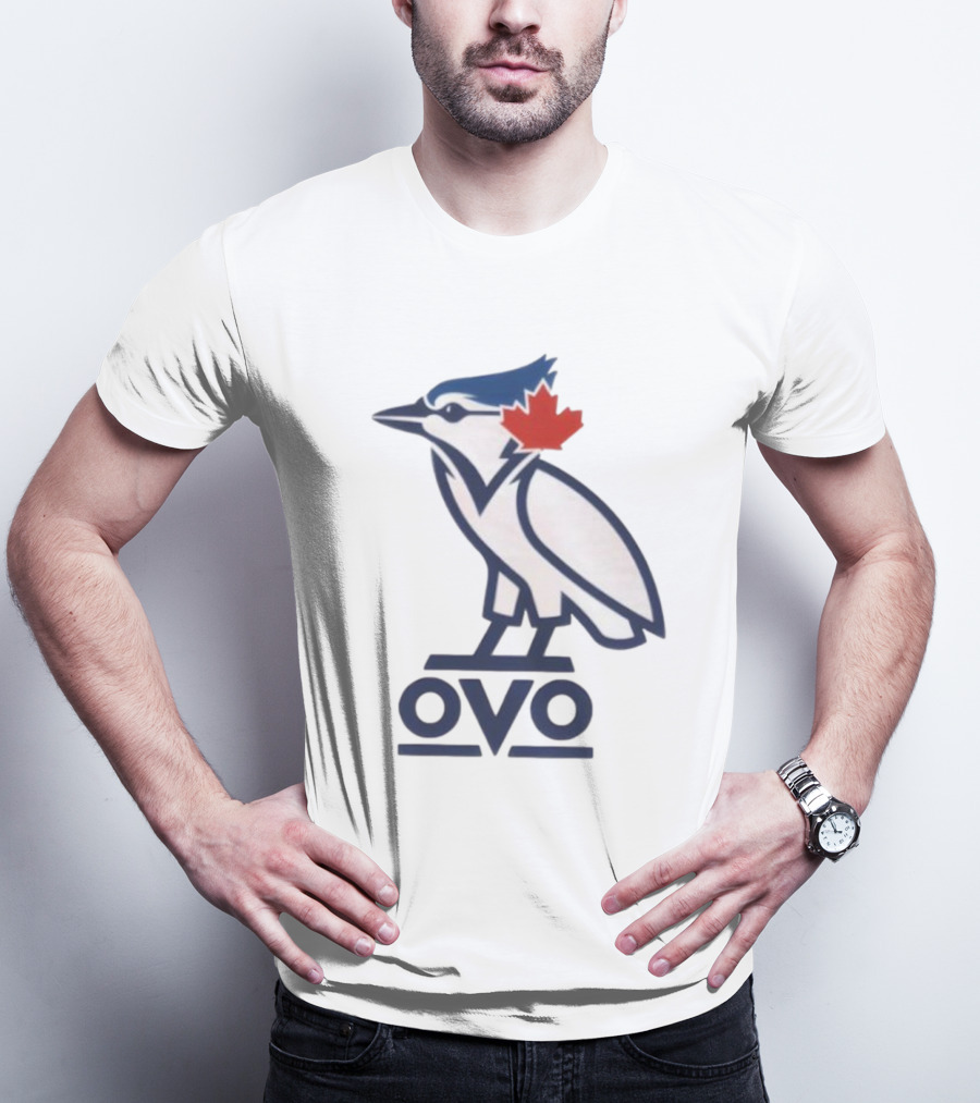 Toronto Blue Jays OVO Owl Maple Leaf Emblem T-Shirt