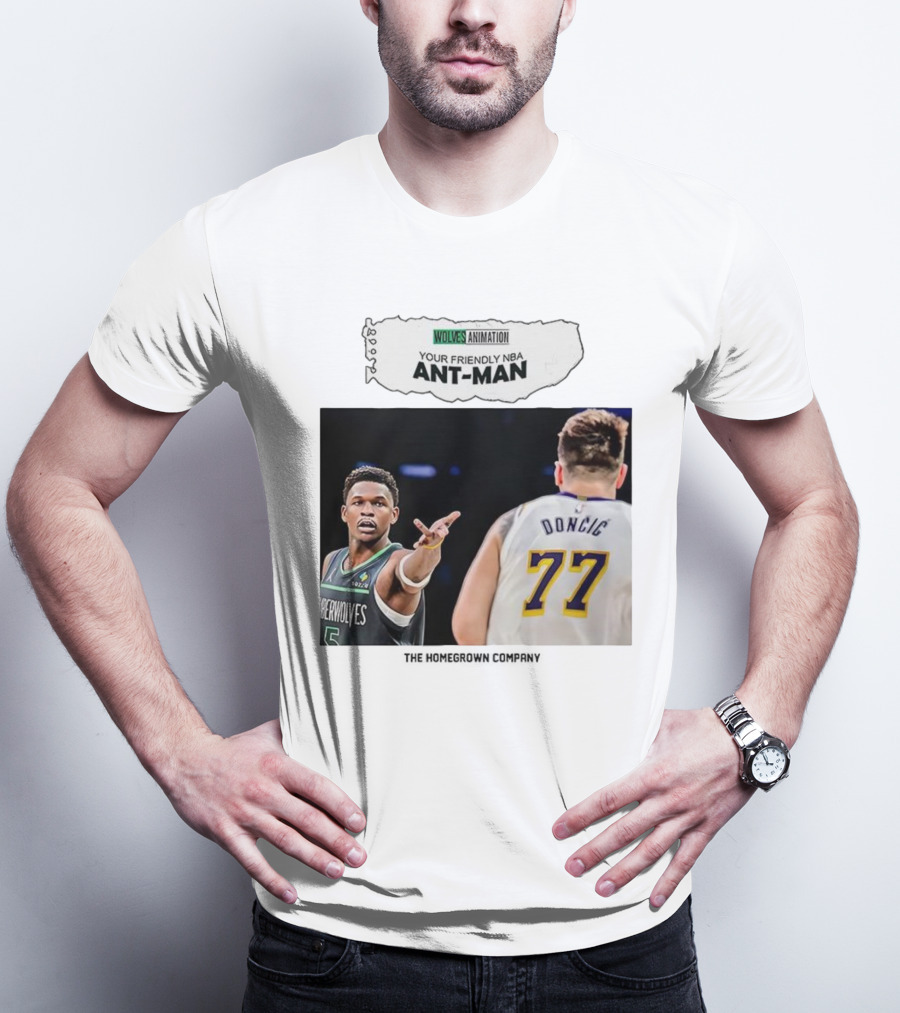 Wolves Animation Your Friendly NBA Ant-Man Dončić 77 T-Shirt