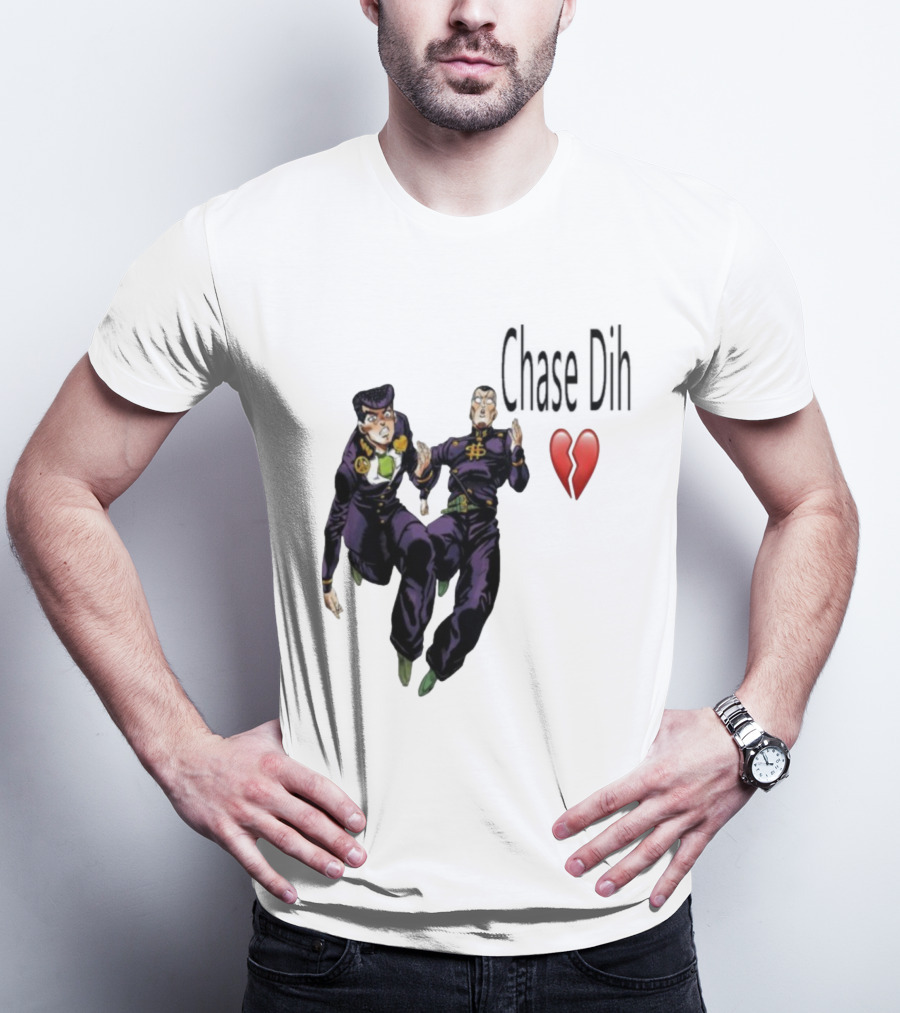 Jojo's Bizarre Adventure Chase Dih Heart Broken Iconic Characters Jump Action T-Shirt