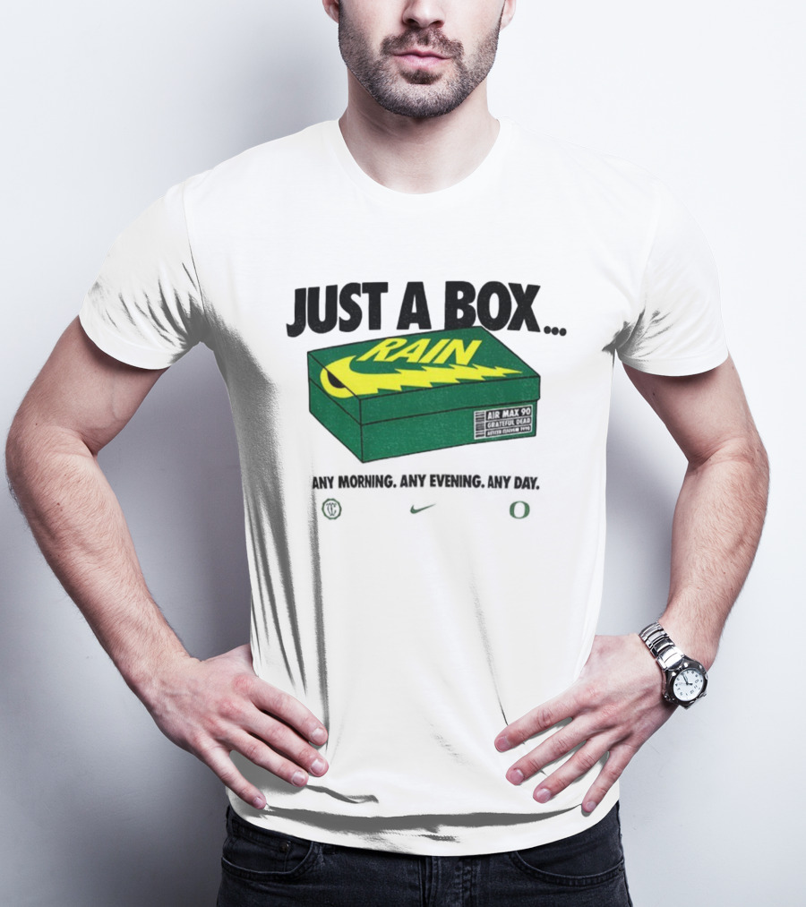 Just A Box Air Max 90 Grateful Dead Rain Box Of Rain T-Shirt