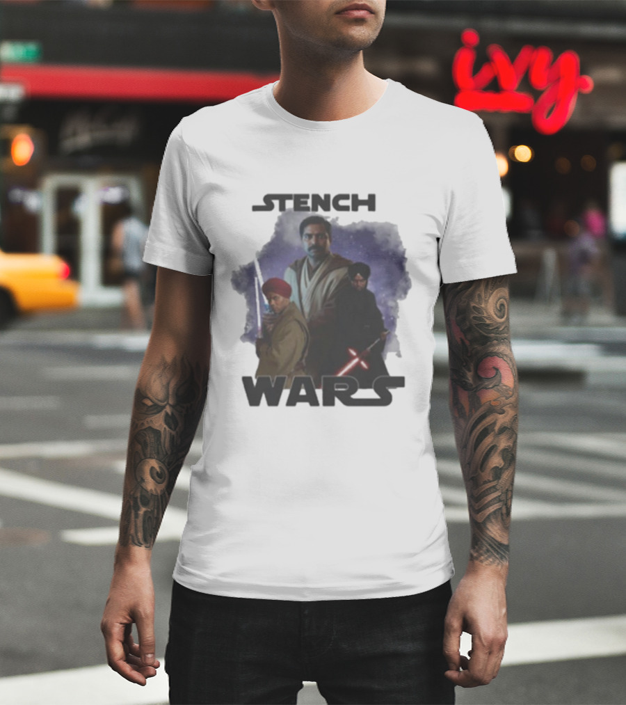 Stench Wars Star Wars Jedi And Sith Lightsaber Battle T-Shirt