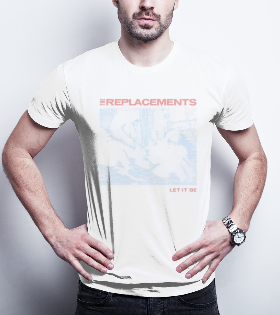 The Replacements Let It Be Classic Album Cover Art Band Name Text T-Shirt