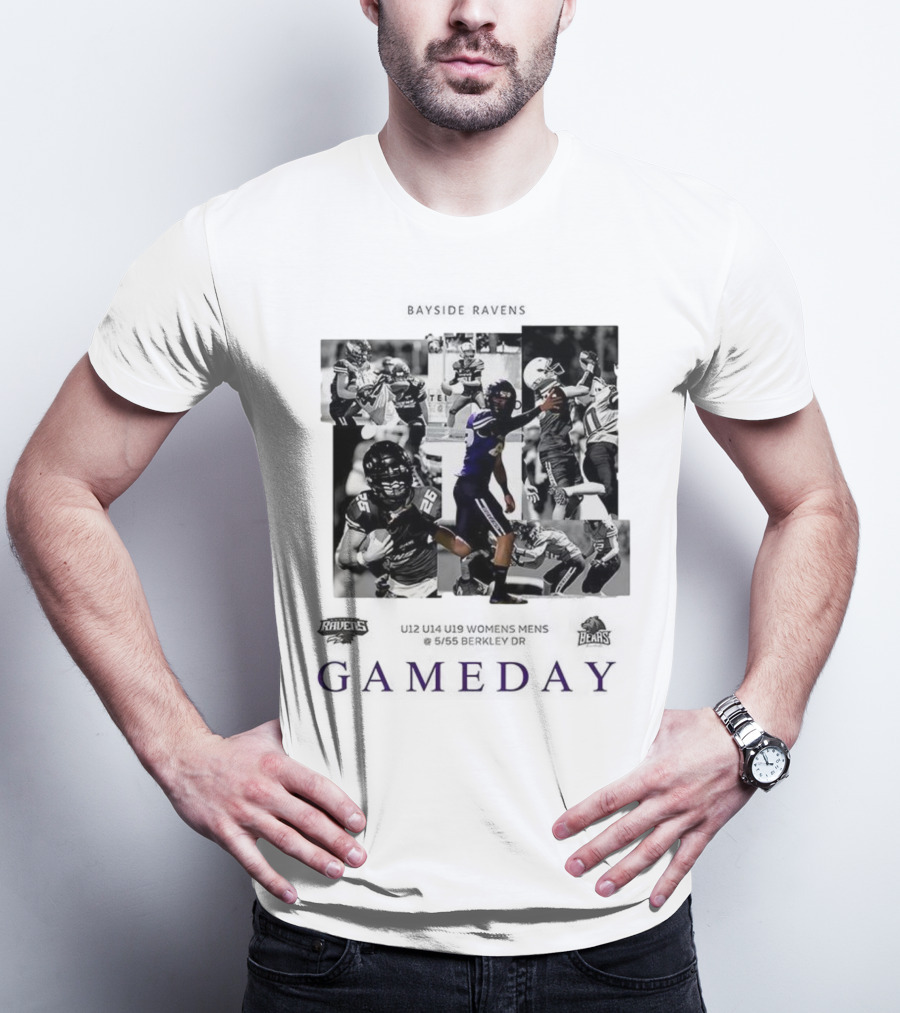 Baltimore Ravens Vs Chicago Bears NFL Rivalry 2025 Gameday T-Shirt
