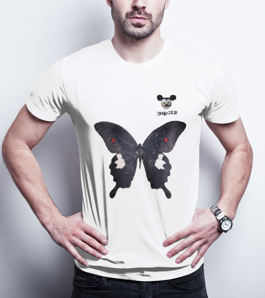 Cold Dead Butterfly Mouse Skull T-Shirt