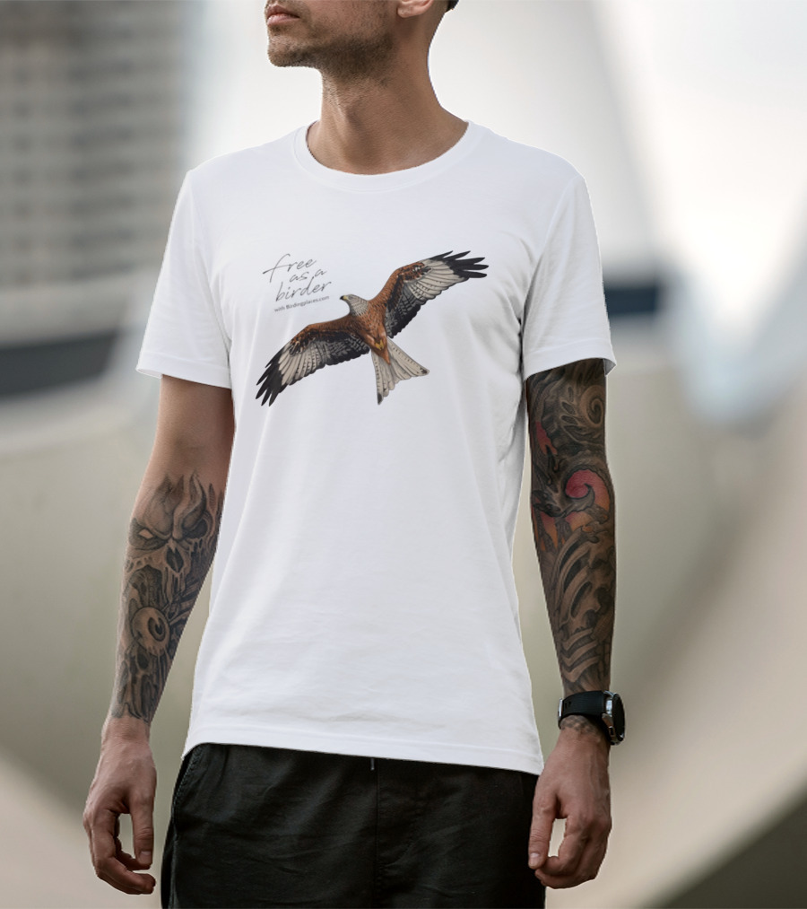 Eagle Free As A Birder Majestic Flight T-Shirt