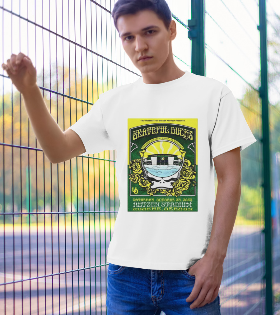 University Of Oregon Grateful Ducks One More Saturday Night Vs Wisconsin October 25 2025 Autzen Stadium Eugene T-Shirt