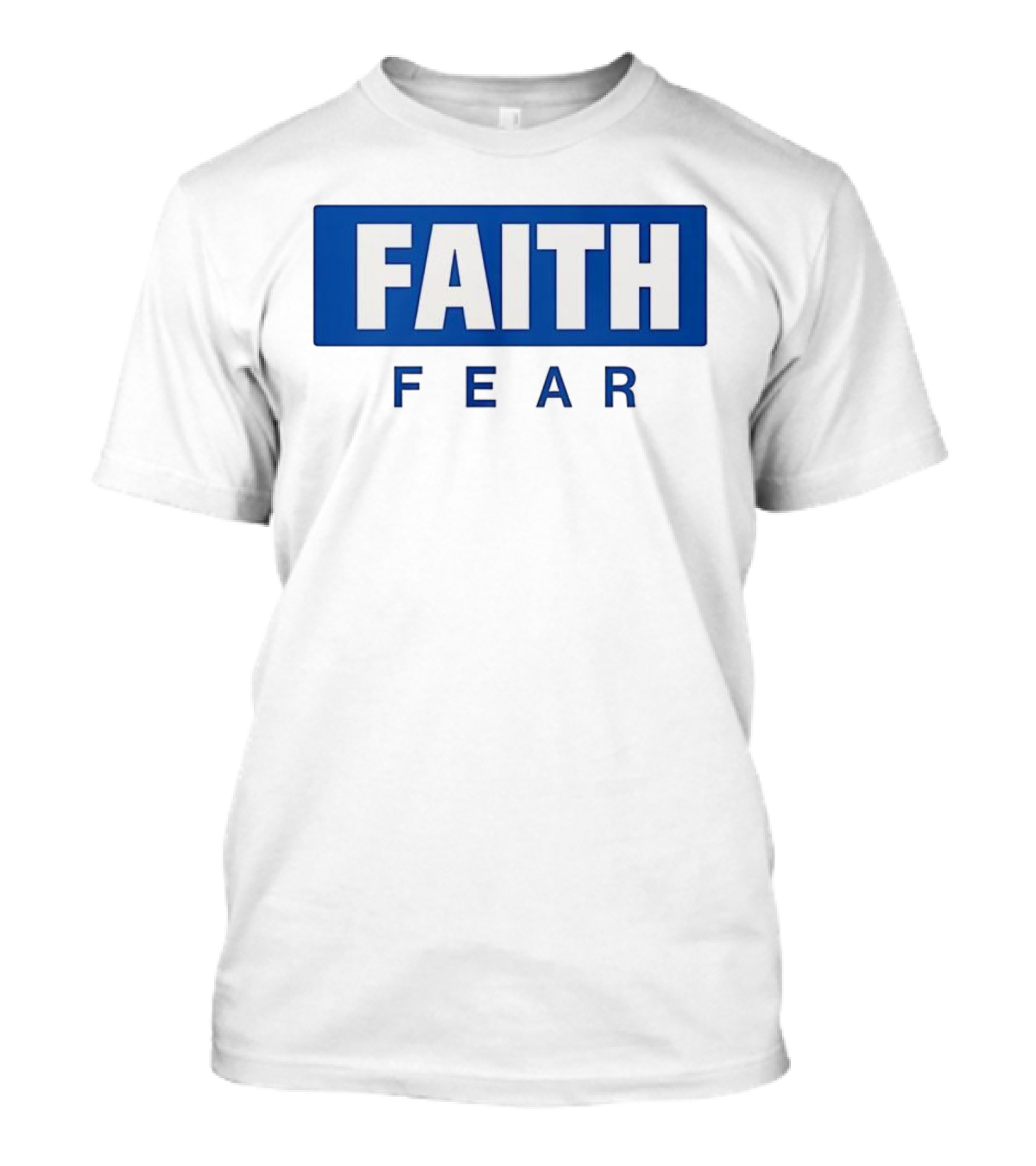FAITH Over Fear Bold Block Lettering T-Shirt