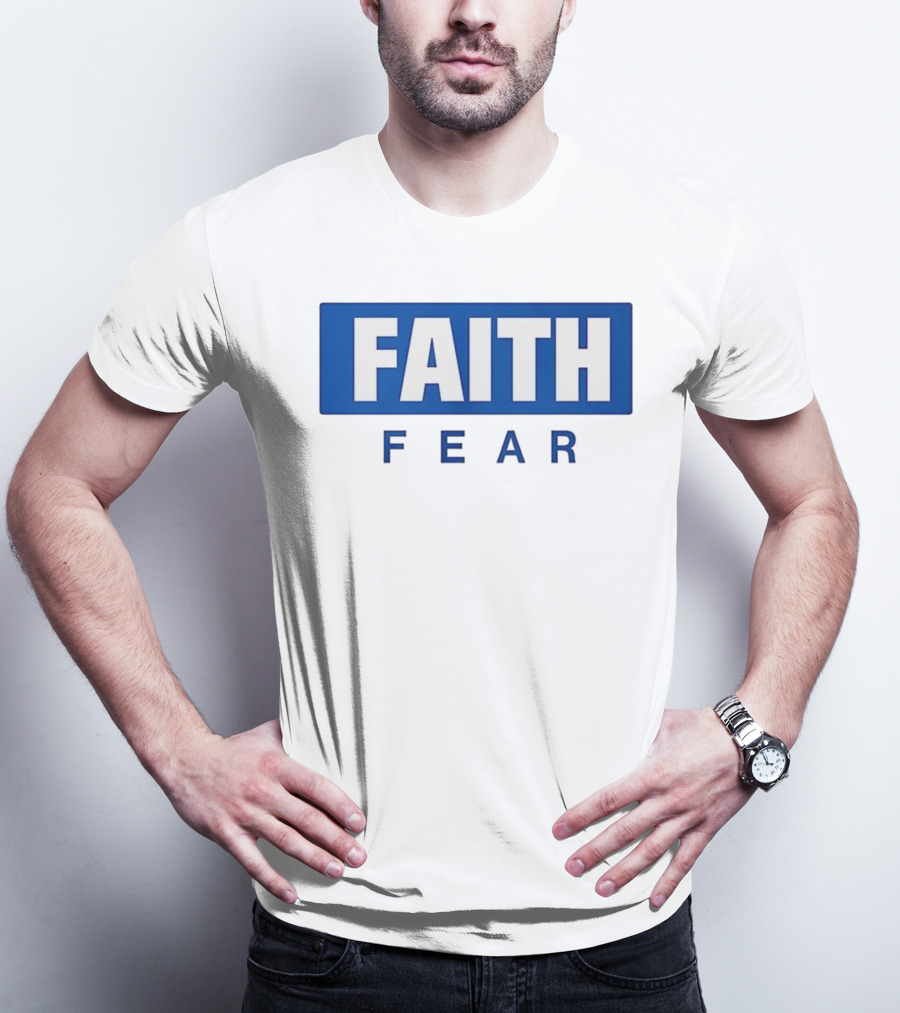 FAITH Over Fear Bold Block Lettering T-Shirt