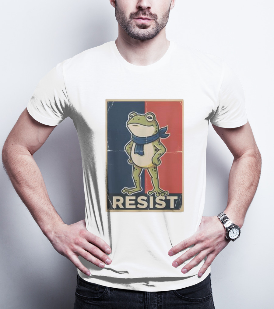 Resist Frog Stand No Kings Day T-Shirt