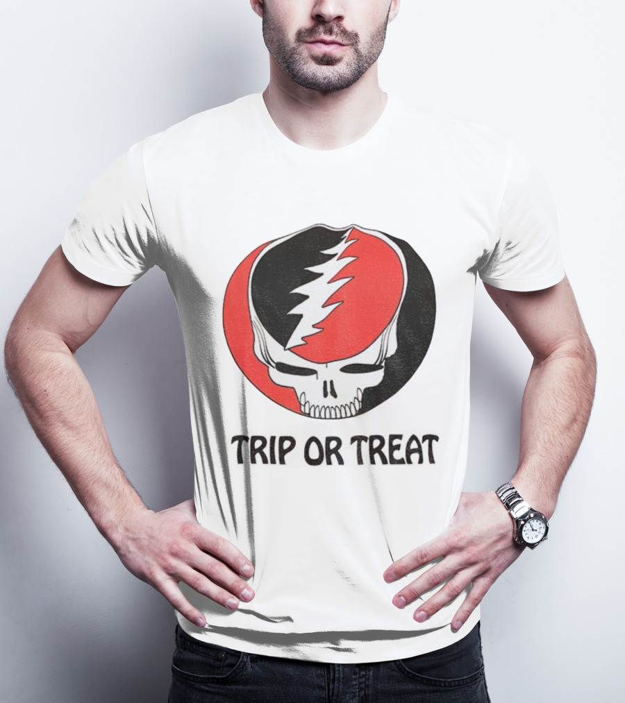 Grateful Dead Skull Trip Or Treat Halloween T-Shirt