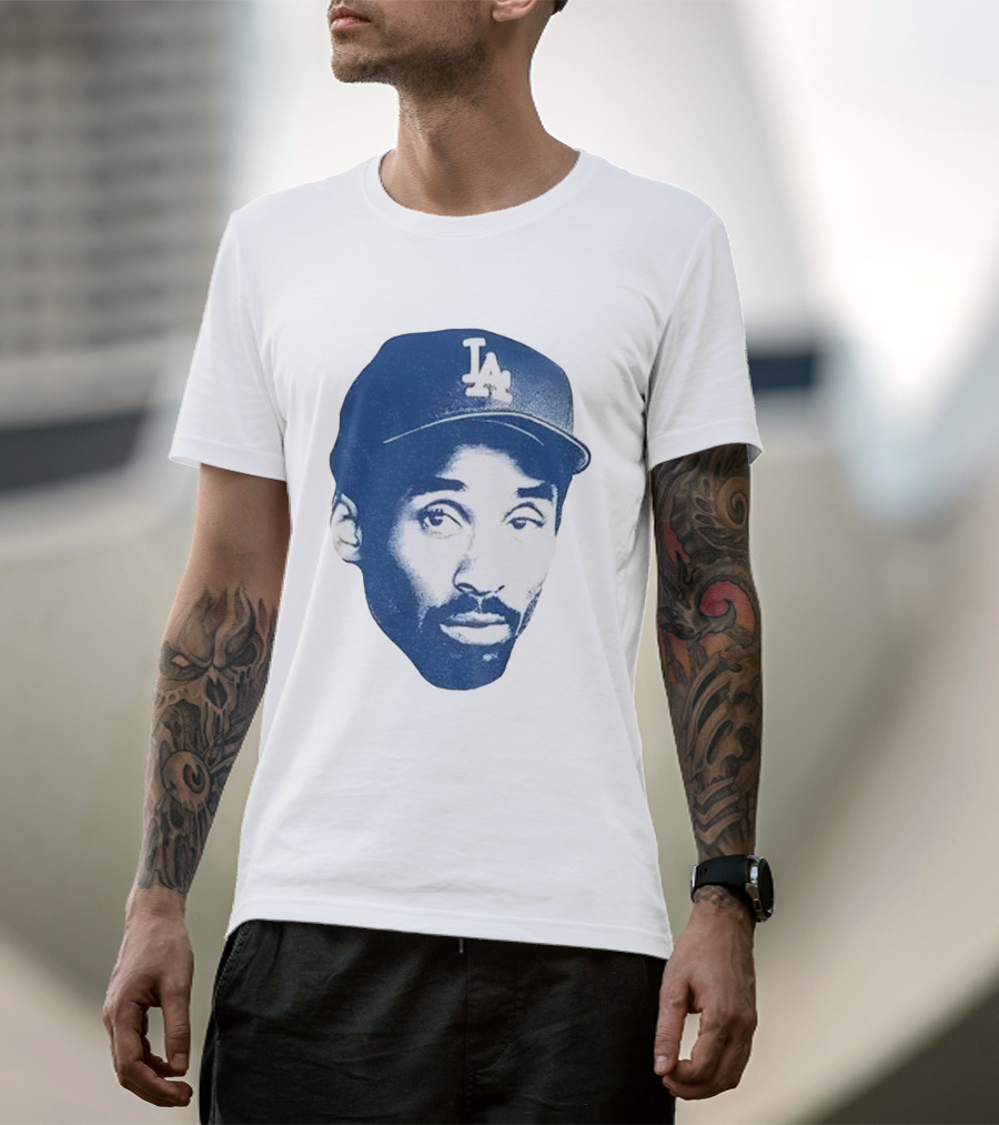 Kobe Bryant Los Angeles Dodgers MLB Vintage Big Face T-Shirt