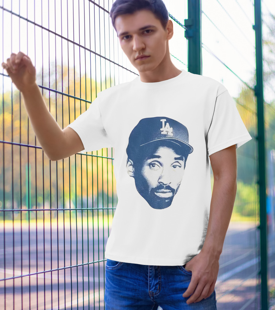Kobe Bryant Los Angeles Dodgers MLB Vintage Big Face T-Shirt