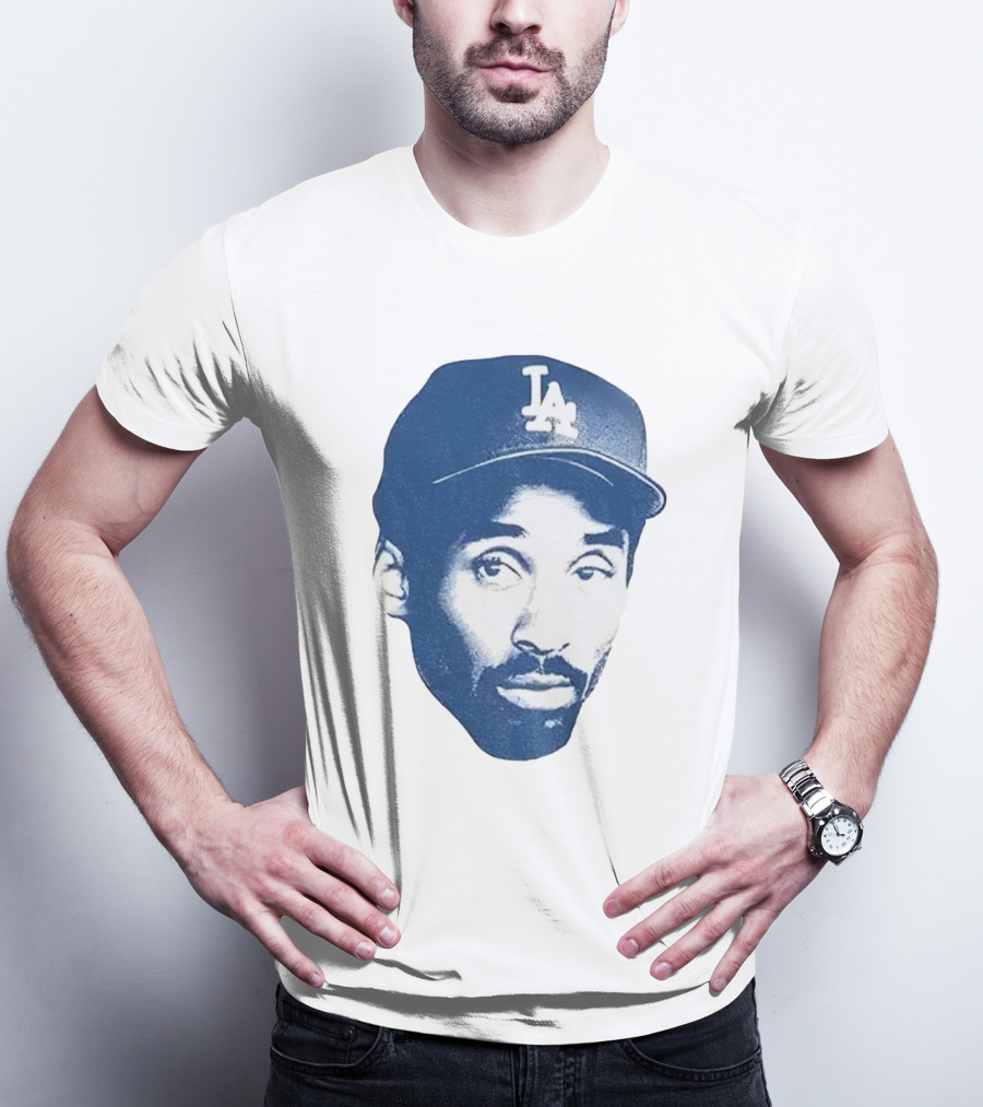 Kobe Bryant Los Angeles Dodgers MLB Vintage Big Face T-Shirt