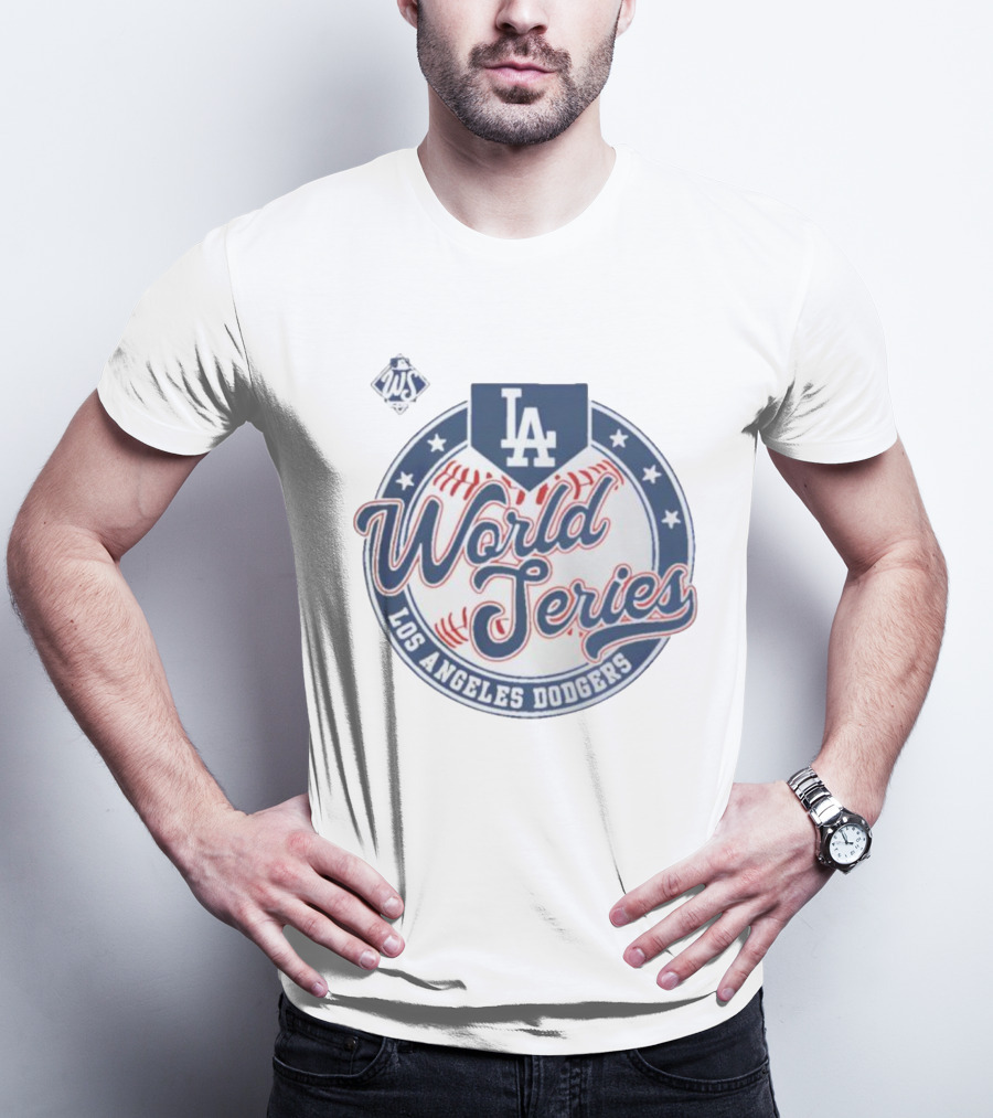 Los Angeles Dodgers 2025 World Series LA Majestic Threads T-Shirt